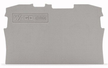 Wago 2002-1291 |END PLATE FOR 2002-1201, 0.8MM GREY – Kinequip Automation