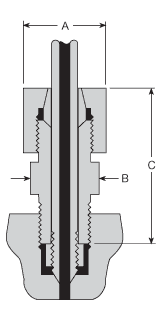HiP 15-2LM24 Gland Medium Pressure Connection – Kinequip Automation