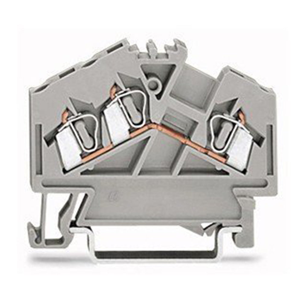Wago 280-641 3-Conductor Through Terminal Block Gray – Kinequip Automation