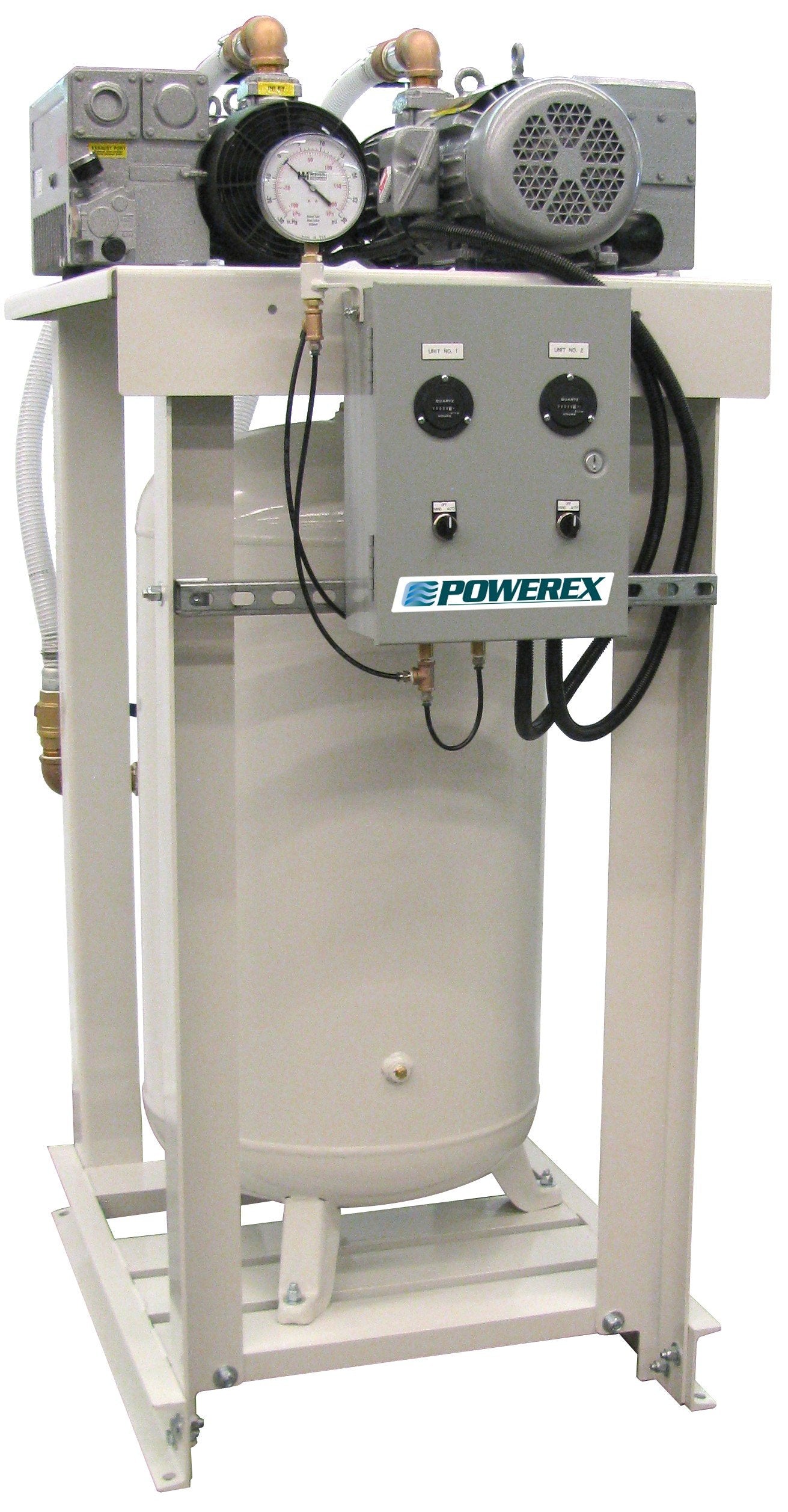 Powerex IVS0503 Lubricated Rotary Vane Vacuum Tank Air Compressor IVS ...